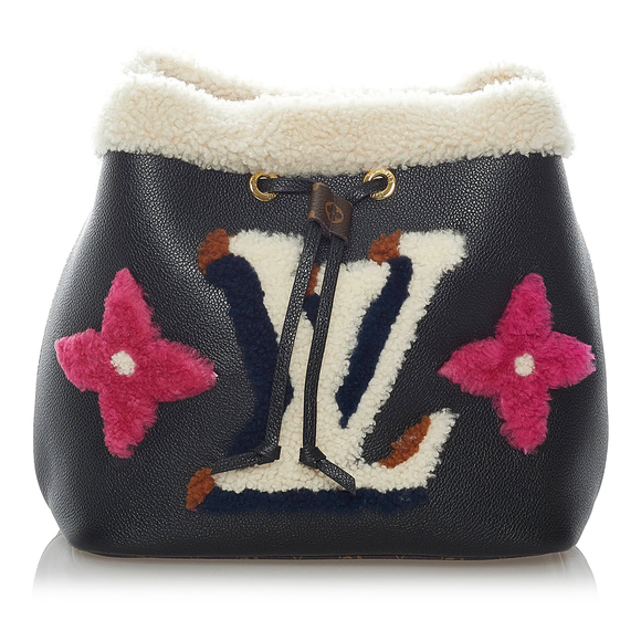 Louis Vuitton | Bags | Louis Vuitton Monogram Teddy Shearling Neonoe ...
